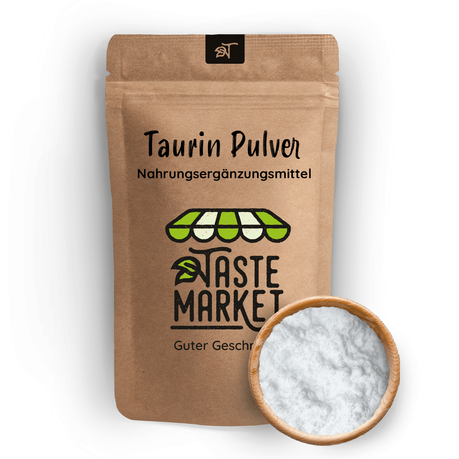 Taurin Pulver 99,9% rein │ 100g - 10kg │ Online kaufen bei Taste Market